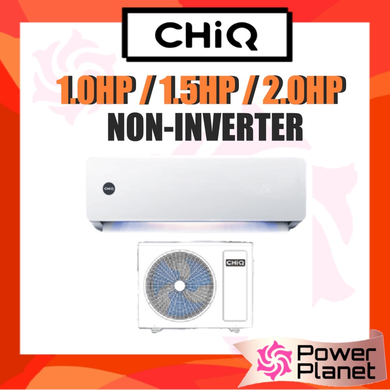CHIQ 1.0HP / 1.5HP / 2.0HP Air Conditioner R32 Non-Inverter CSC-09DDA ...
