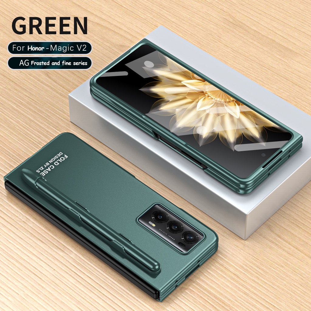 Fashion S Pen Slot Case For Huawei Honor Magic V2 Plating Hard PC ...