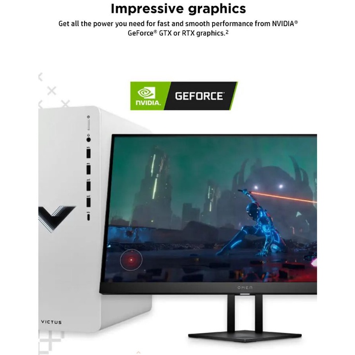 HP Victus TG02-0020d 15L Gaming Desktop PC (AMD Ryzen 5 5600G, 8gb ram ...