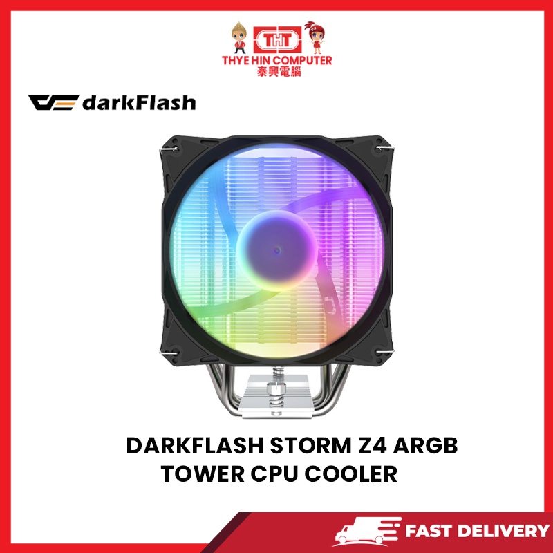 DARKFLASH STORM Z4 ARGB TOWER CPU COOLER | Shopee Malaysia