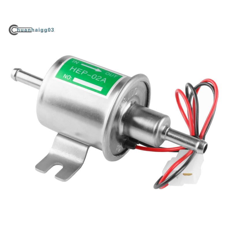 Universal 12V HEP-02A Fuel Transfer Pump Inline Electric Low Pressure ...