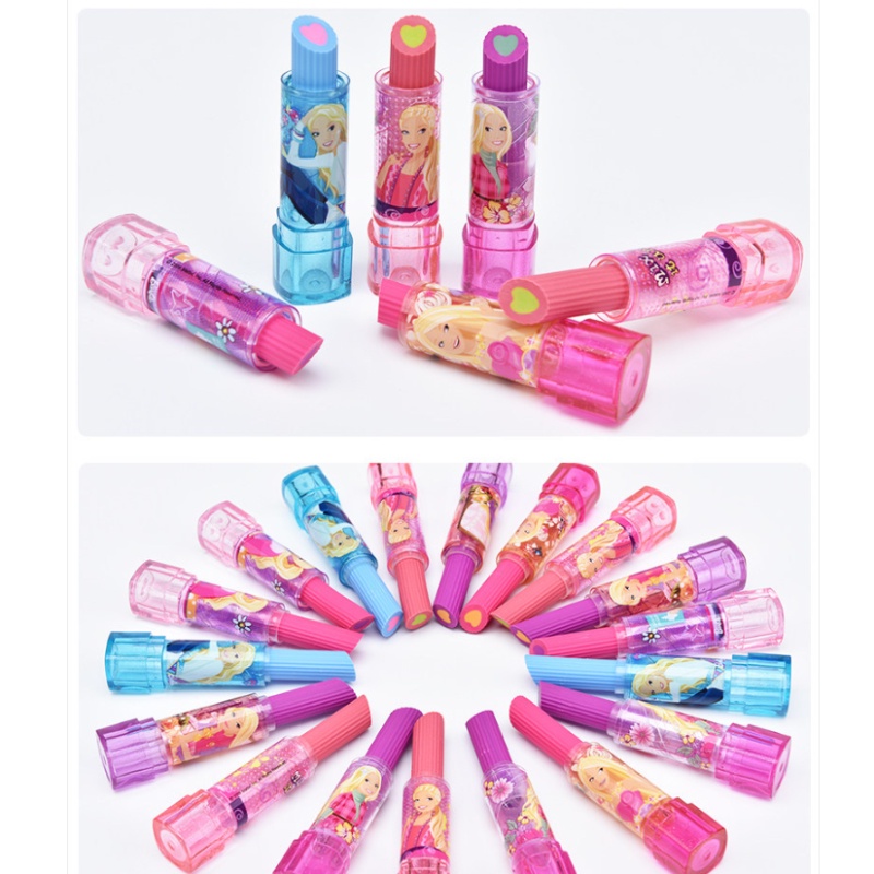 Barbie lipstick eraser Love rubber Cartoon Stationery School Supplies ...