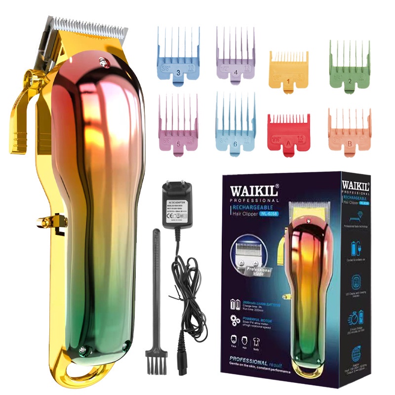 WAIKIL Professional Wireless Hair Cutting Machine Color Finishing ...
