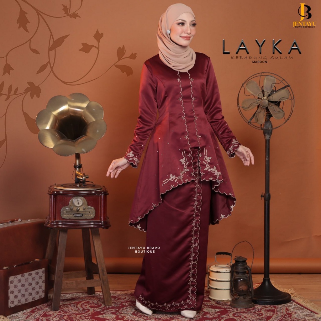 Baju Raya 2023 Layka Kebarung Sulam Kebarung Moden Kebaya Moden Baju ...