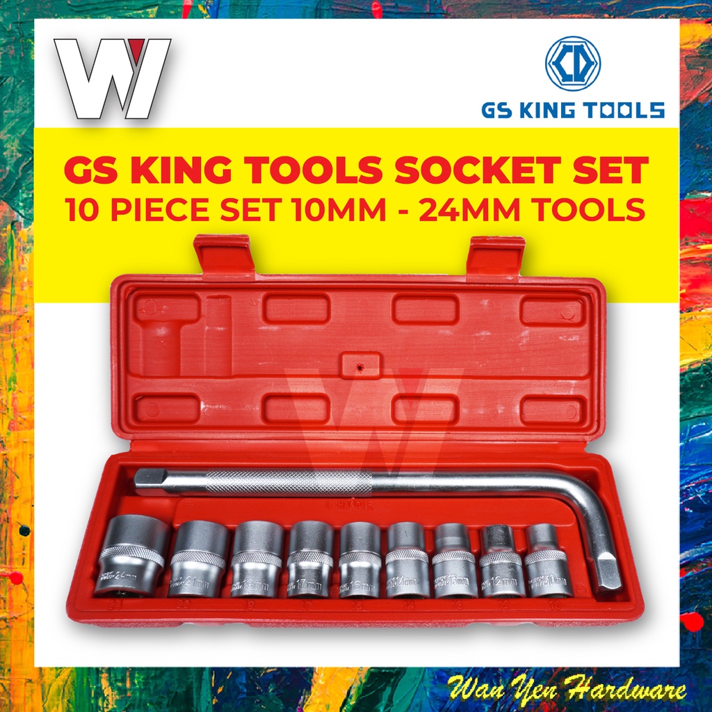 GS King Tools/ Dichuang 10pcs 1/2" Socket Wrench Set | Shopee Malaysia