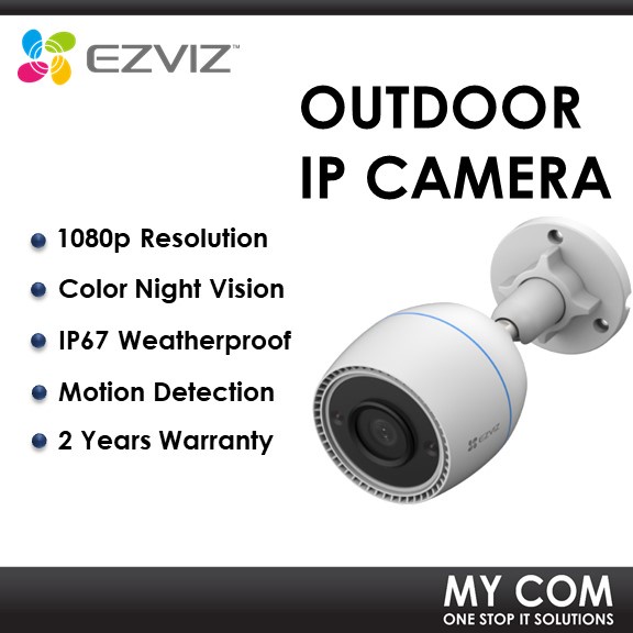 Ezviz C3TN (2MP) 2.8mm H.265 Video Wi-Fi Smart Home IR Night Vision ...