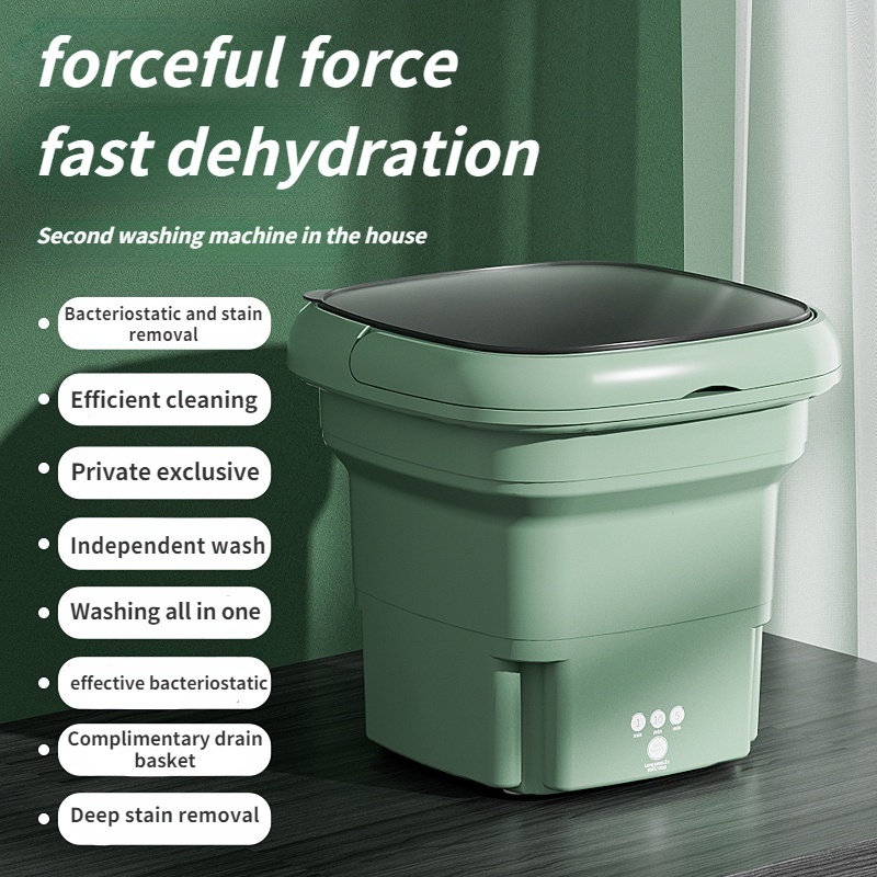 5L / 7L / 10L UV Foldable Washing Machine Big Capacity Portable Sock ...