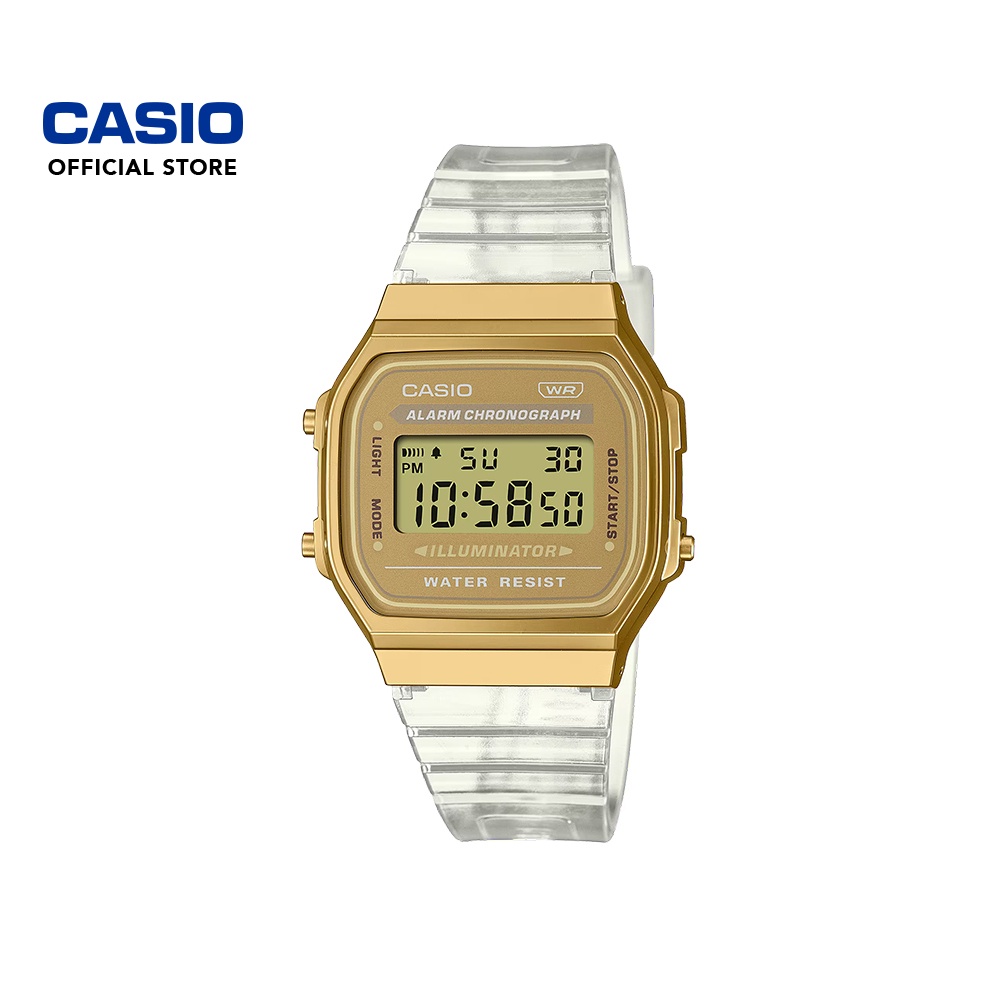 Casio Vintage A168XESG-9A Transparent Band Women / Men / Unisex Watch | Shopee Malaysia