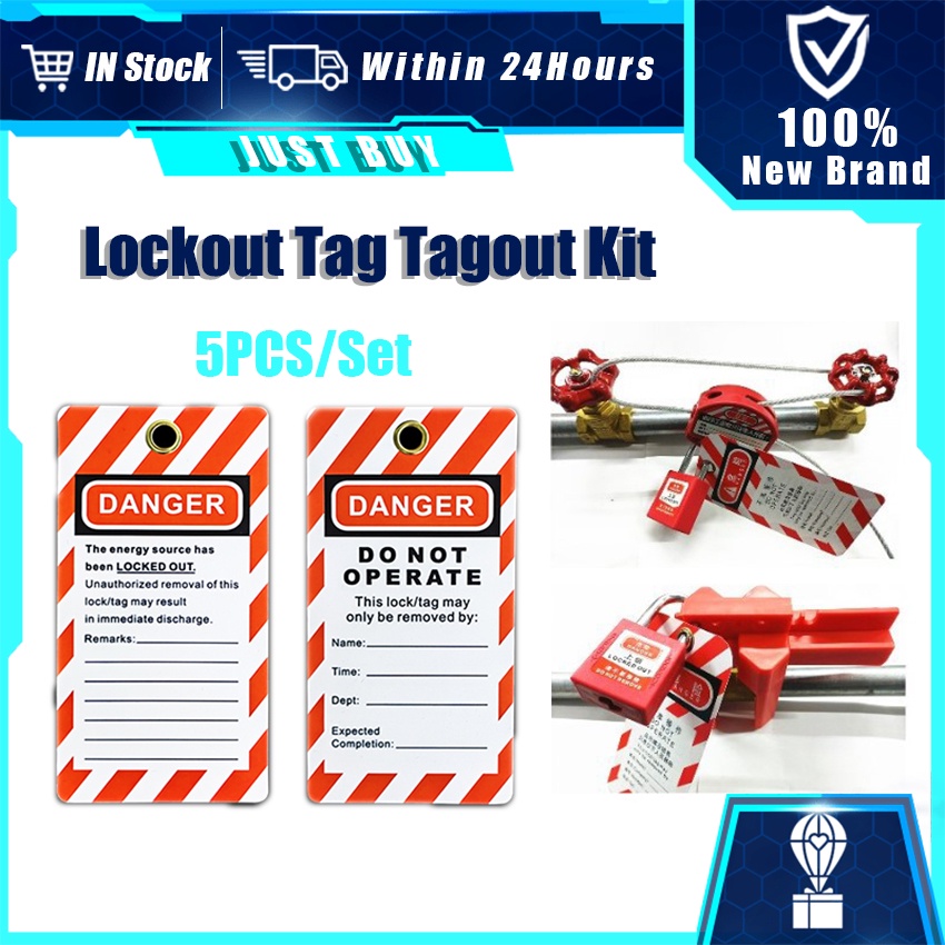 5/10pcs PVC Warning Sign Lockout Tag Danger Do Not Operate Label Safety ...