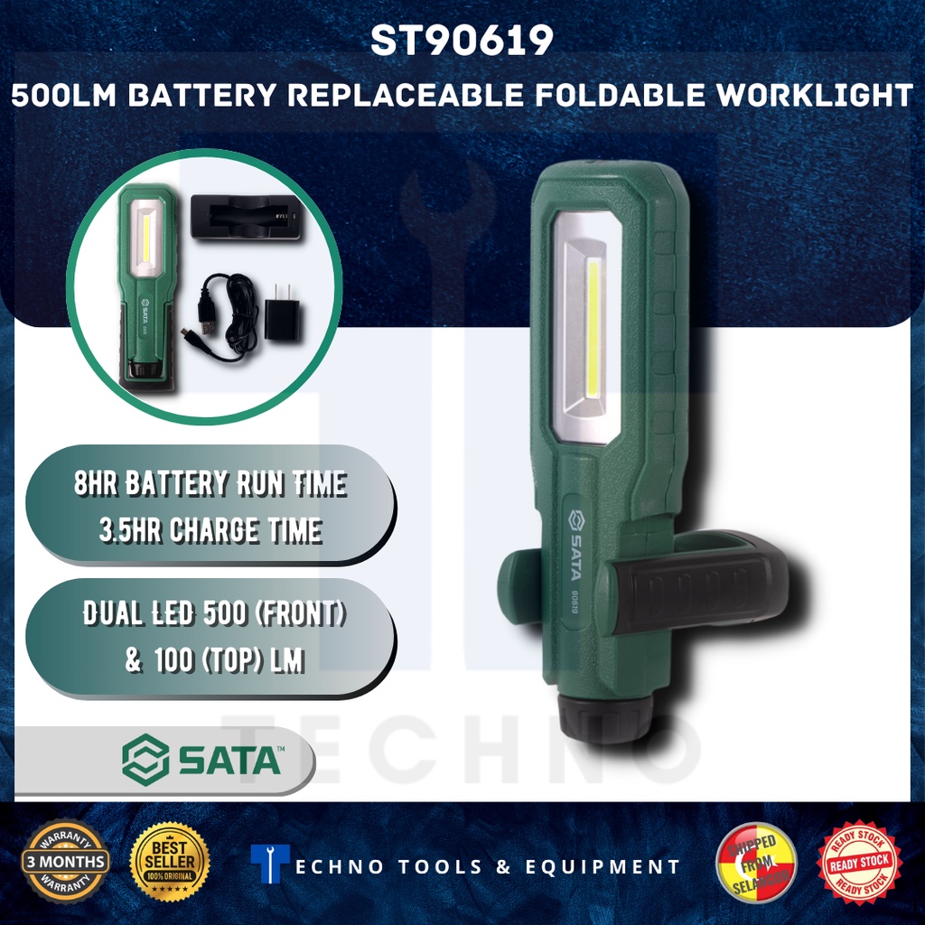 WORKING LIGHT / LED LIGHT / FLASH LIGHT / LAMP LIGHT / SATA 90619 ...