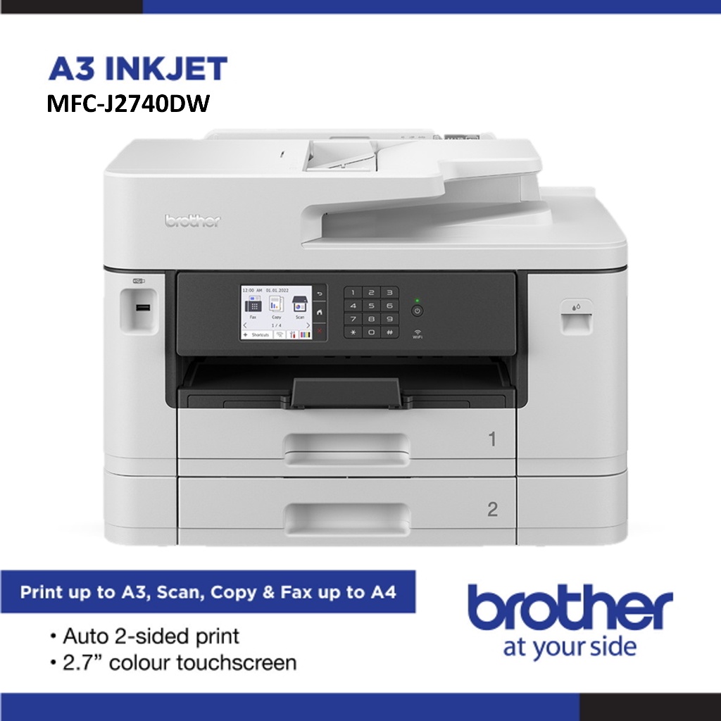 Brother MFC-J2740DW A3 All In One Wireless Colour Inkjet Printer ...