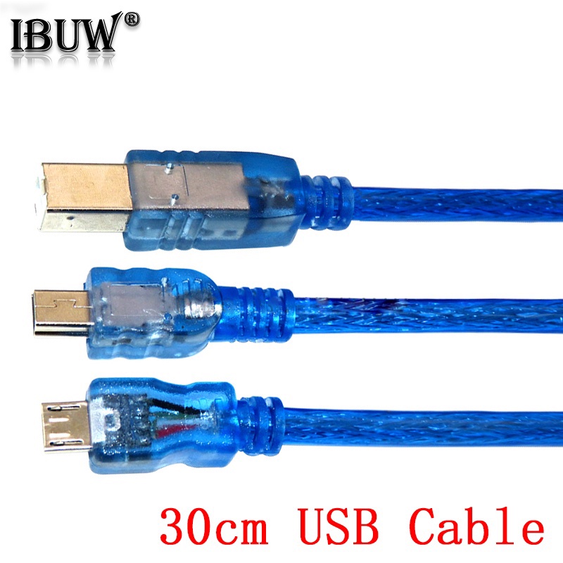 30CM USB Cable For Uno R3/Nano/MEGA 2560/Leonardo/Pro Micro/DUE Blue ...