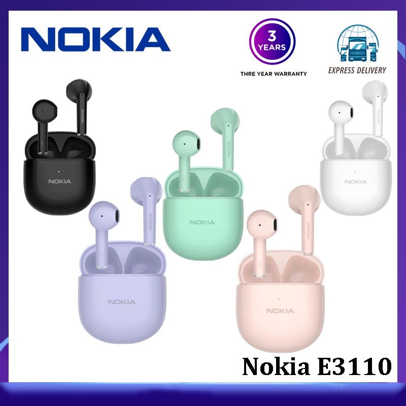 Nokia E3110 TWS Wireless Bluetooth 5.1 Earphones Noise Reduction/Touch Control/HiFi Stereo Sound ...