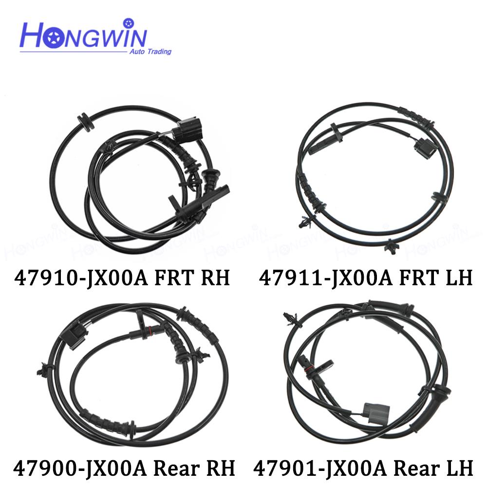 One Set Front Rear Left Right Wheel Speed ABS Sensor For Nissan NV200 ...