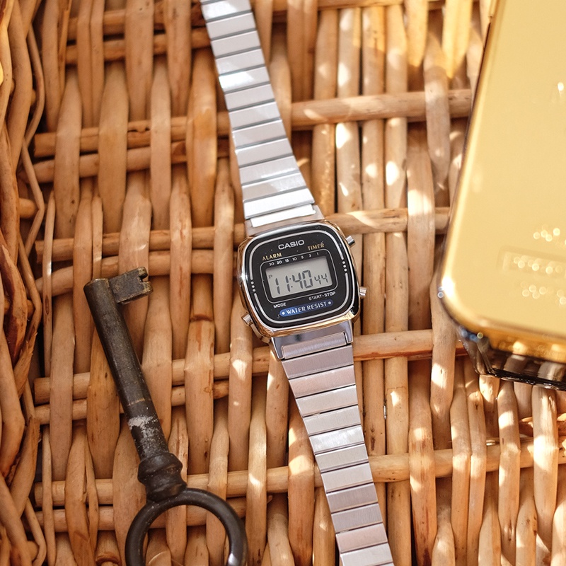 Casio Ladies Girls Retro Vintage Mini Dial Digital Quartz Stainless ...