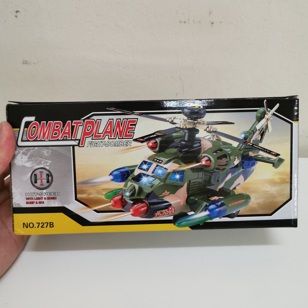 Helicopter Combat Plane Fight Bomber With Light Sound Auto Change ...