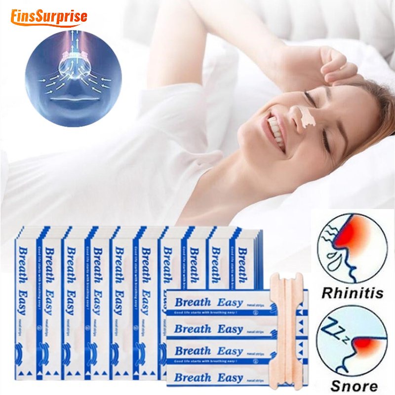 Anti Snoring Device Non-woven Fabric Self-adhesive Ventilation Nose Patch Portable Sleep Nasal ...