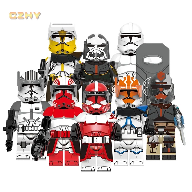 Space Wars Figures Wilco Trooper Commander Wrecker Hunter Bly Fox Cody ...