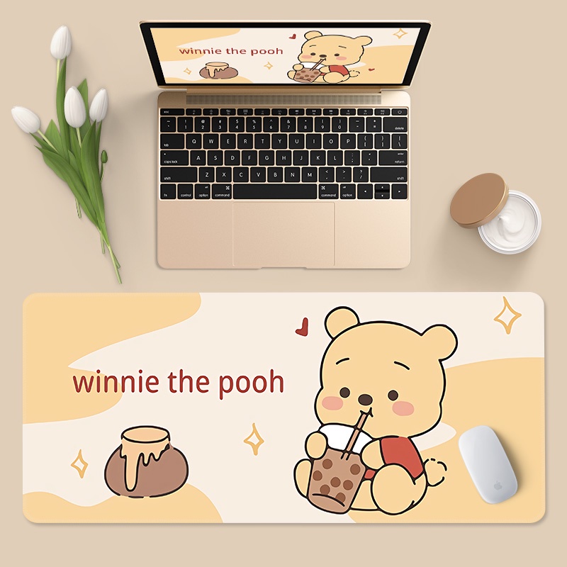 Winnie the Pooh Cute Cartoon Mouse Pad Oversized Thickened Anti Slip ...