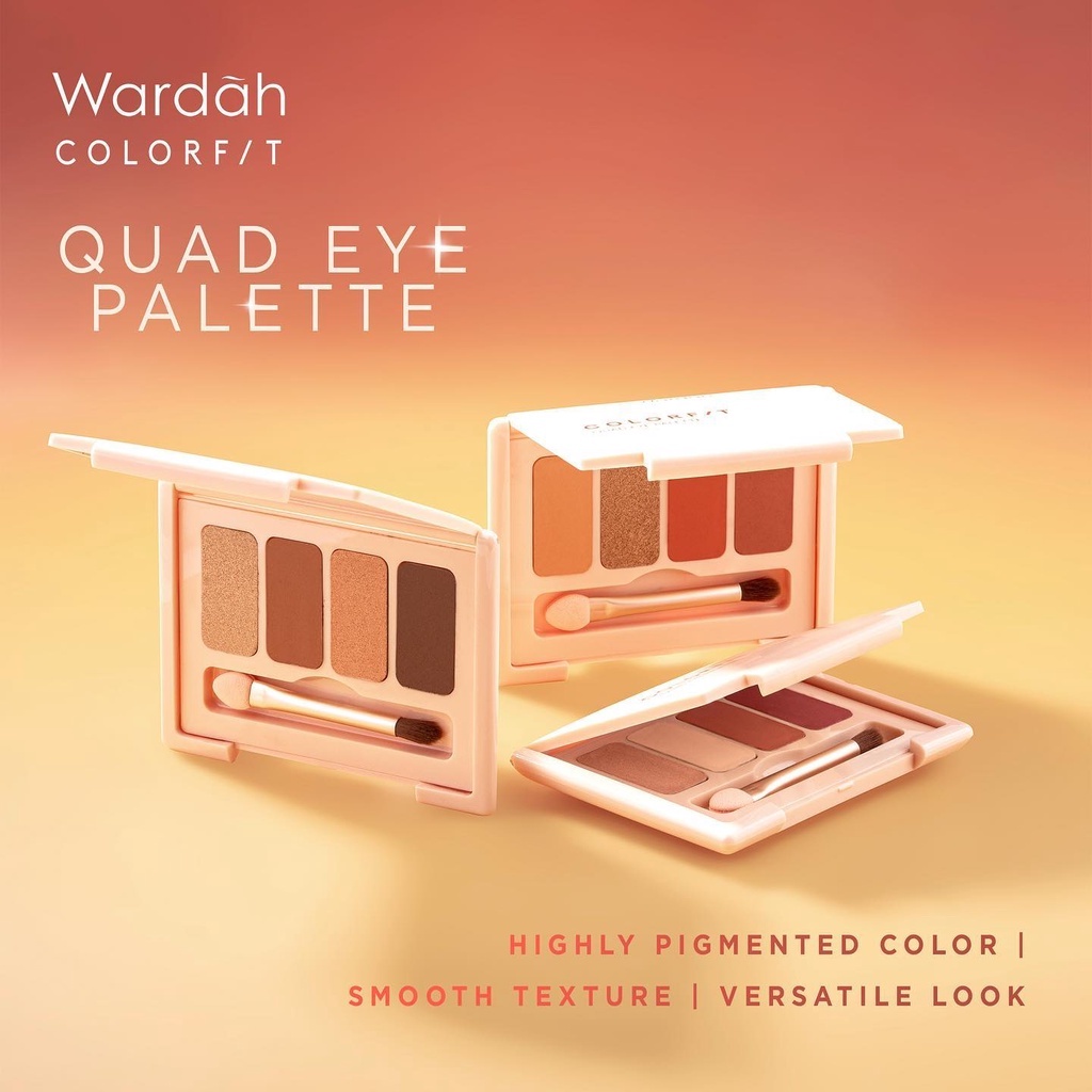 Wardah Colorfit Quad Eye Palette (NEW) | Shopee Malaysia