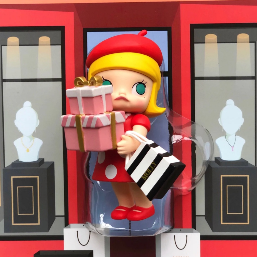 【Genuine】POPMART MOLLY VIP BJD Doll & Shopping Molly Figure Doll ...