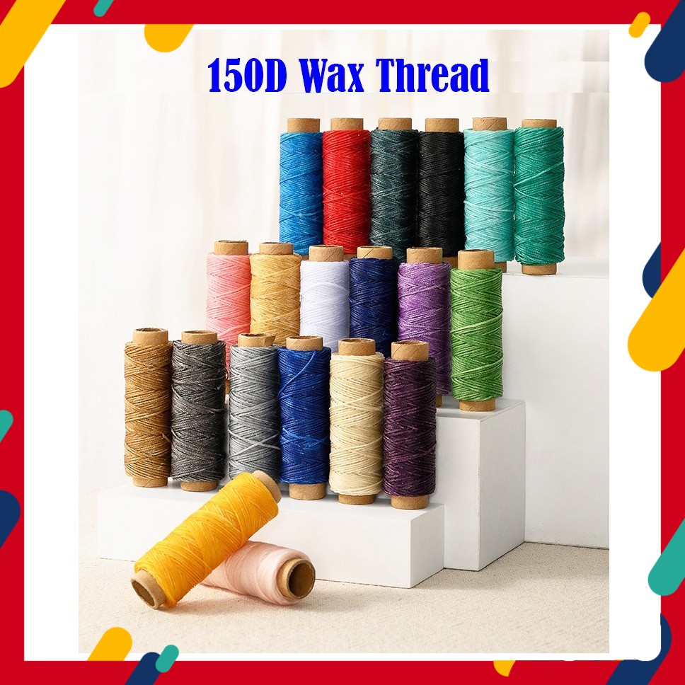 150D Wax Thread Benang Wax Benang Jahit Leather | Shopee Malaysia