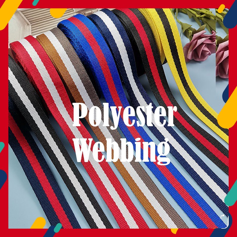 2.5cm Width Good Thick Polyester Webbing Bag Strap Tali Beg Handle ...