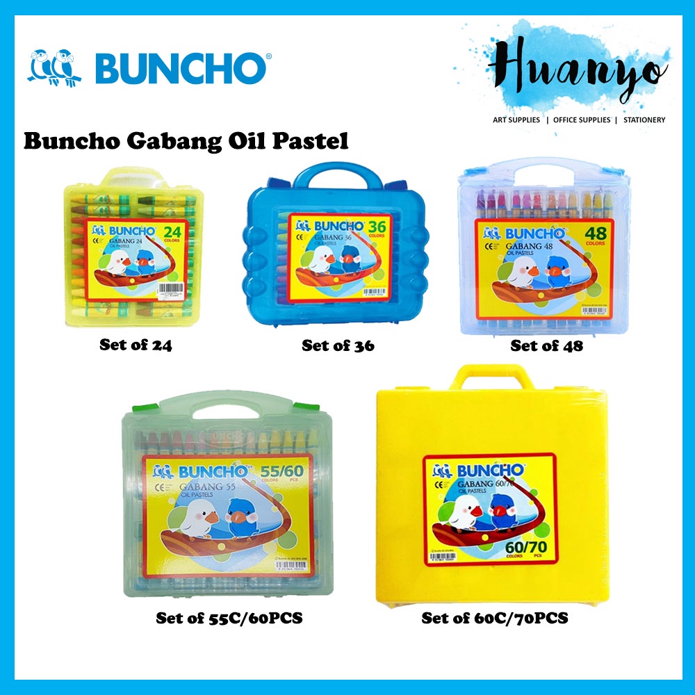 Buncho Gabang Oil Pastel Crayon Set (24/36/48/55/60 Colours) | Shopee ...