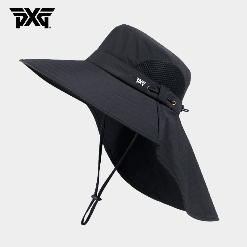 New Golf Sun Hat Men Summer Outdoor Sunscreen Mask Big Brim Breathable ...