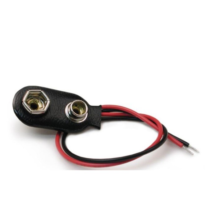 H2014 9V Battery Connector With Wires (T-Type)Penyambung Bateri 9V ...