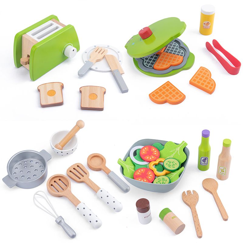New Simulation Bread Pancake Salad Series Kids Home Cooking Kitchen ...