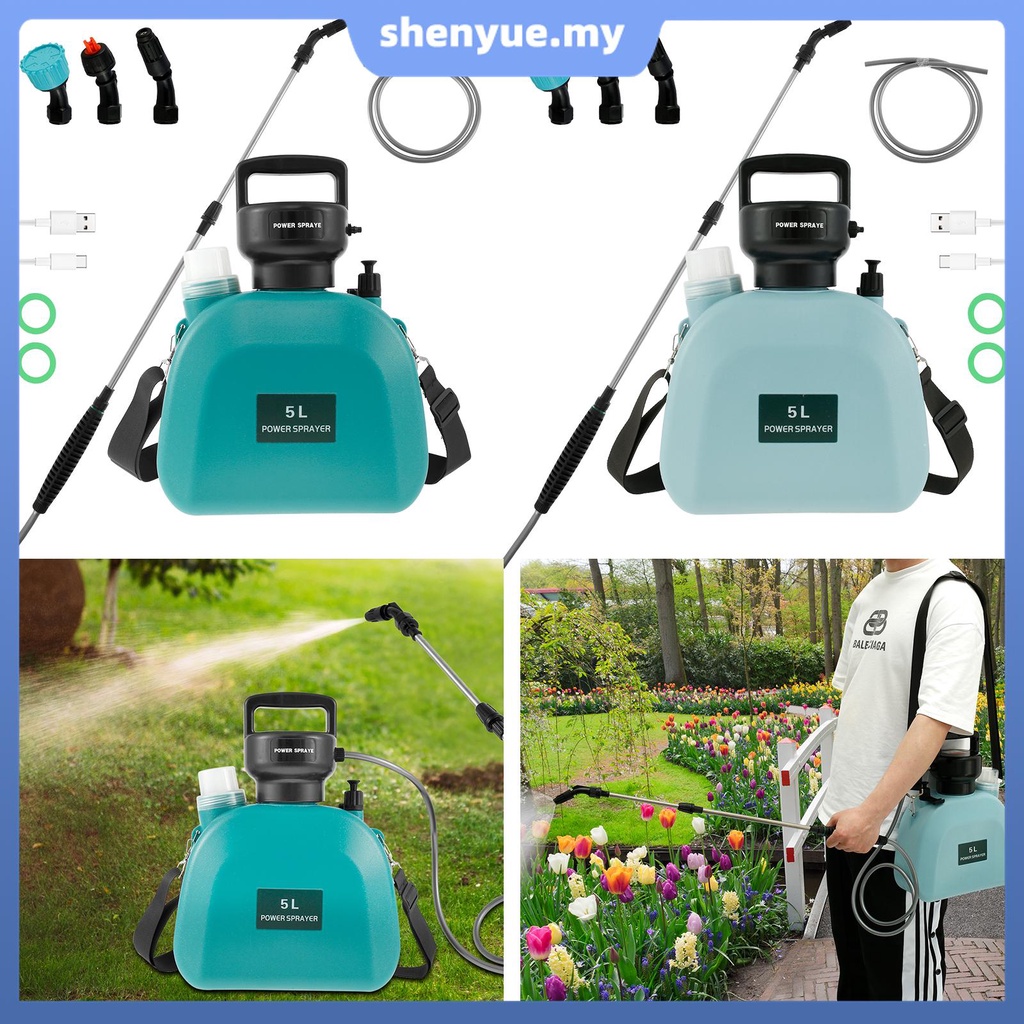 Electric Plant Sprayer 5L 2000mAh Rechargeable Plant Sprayer Adjustable ...
