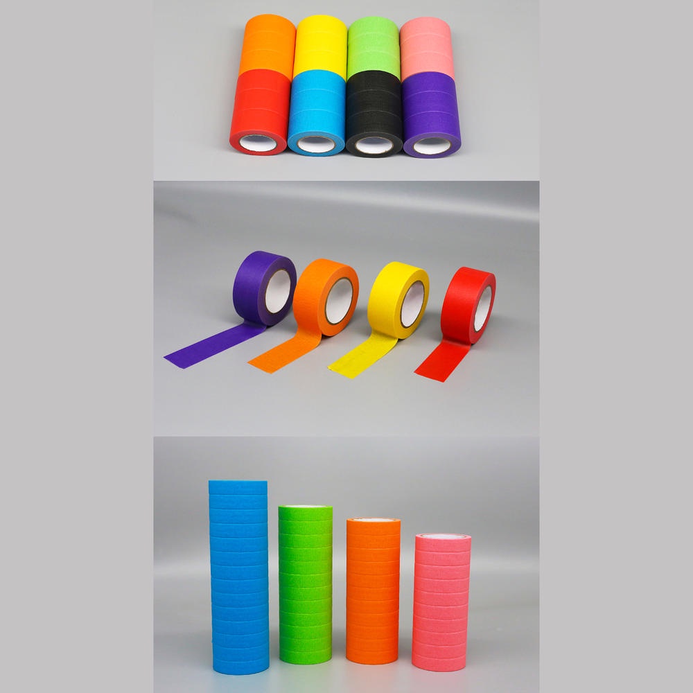 Coloured Tape Artwork Artwork Hand Tear No Residue Handbook Material ...