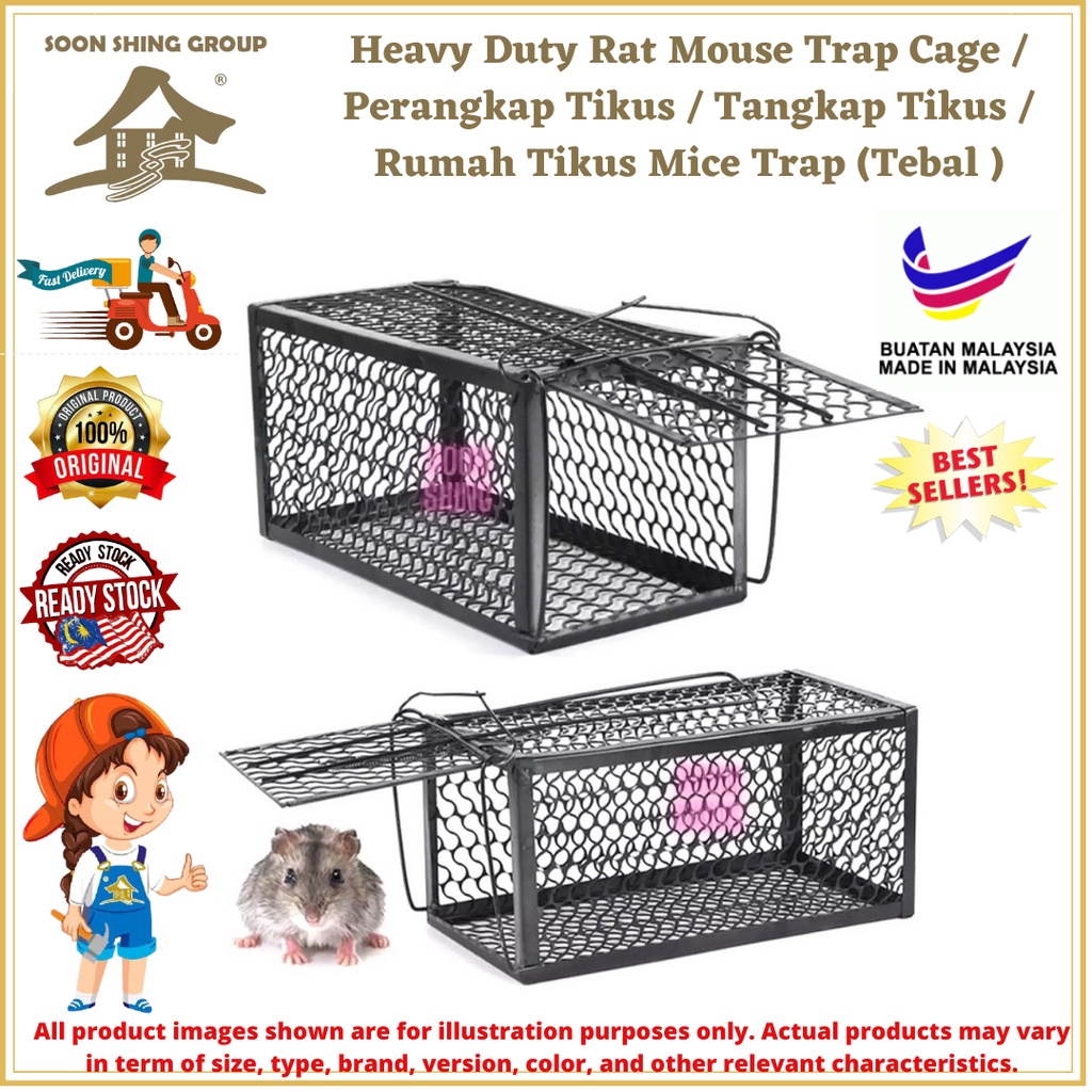 Heavy Duty Rat Mouse Trap Cage/Perangkap Tikus/ Tangkap Tikus/Rumah ...