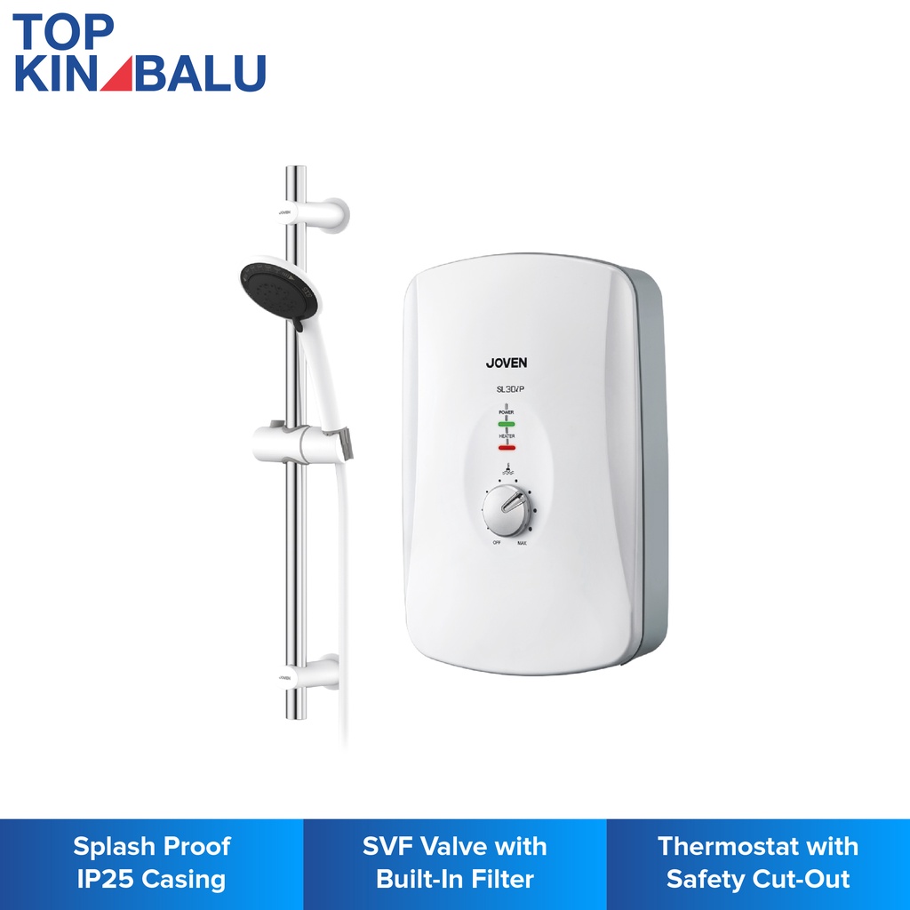 JOVEN SL30ip INVERTER DC PUMP INSTANT WATER HEATER (WHITE) | Shopee ...