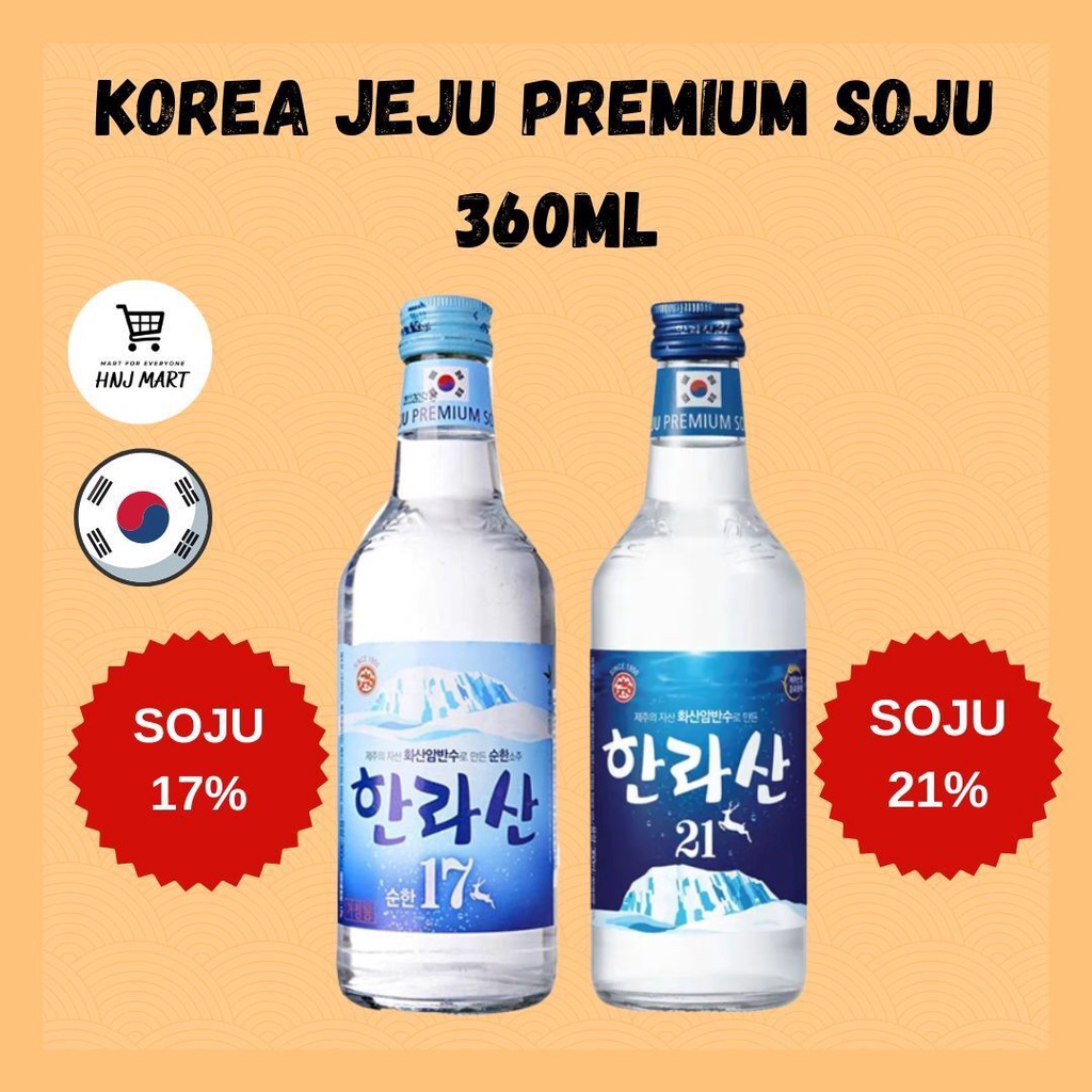 KOREA JEJU PREMIUM SOJU 360ML (17% & 21%) | Shopee Malaysia
