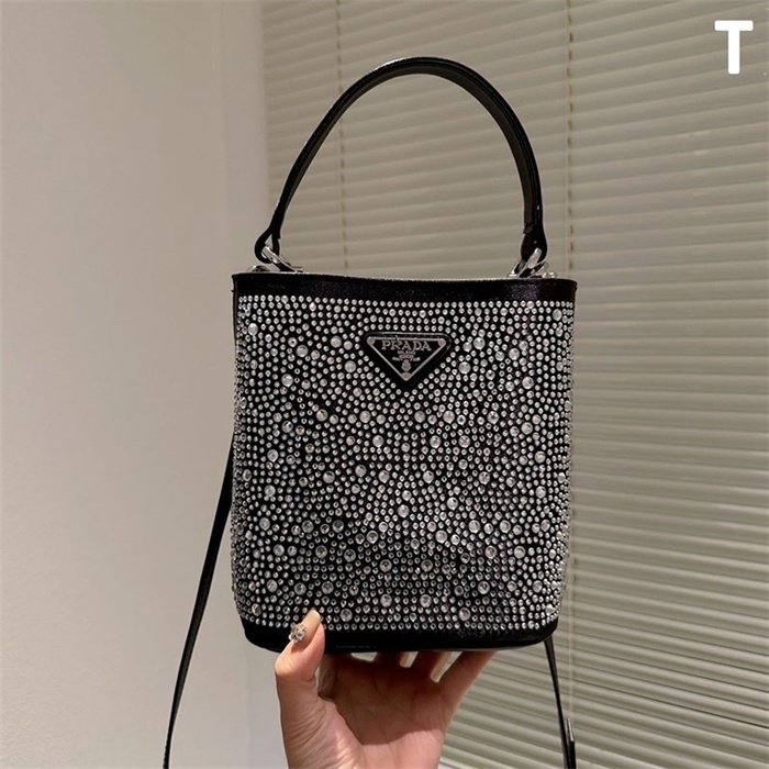 pda women's new bucket bag vanced patch shoulder bag handbag (with case ...