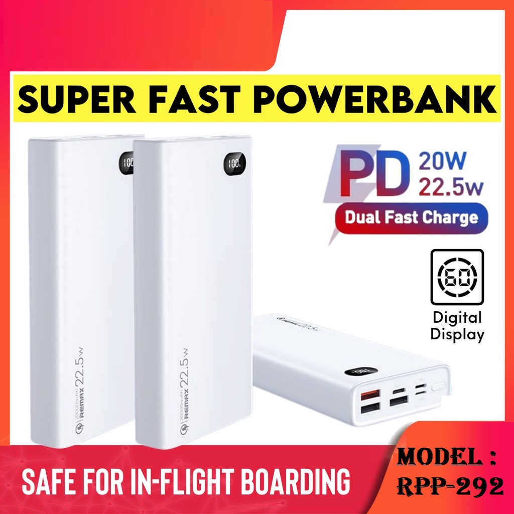 REMAX Powerbank 22 5W Powerbank Type C Fast Charging Powerbank 20000mAh ...