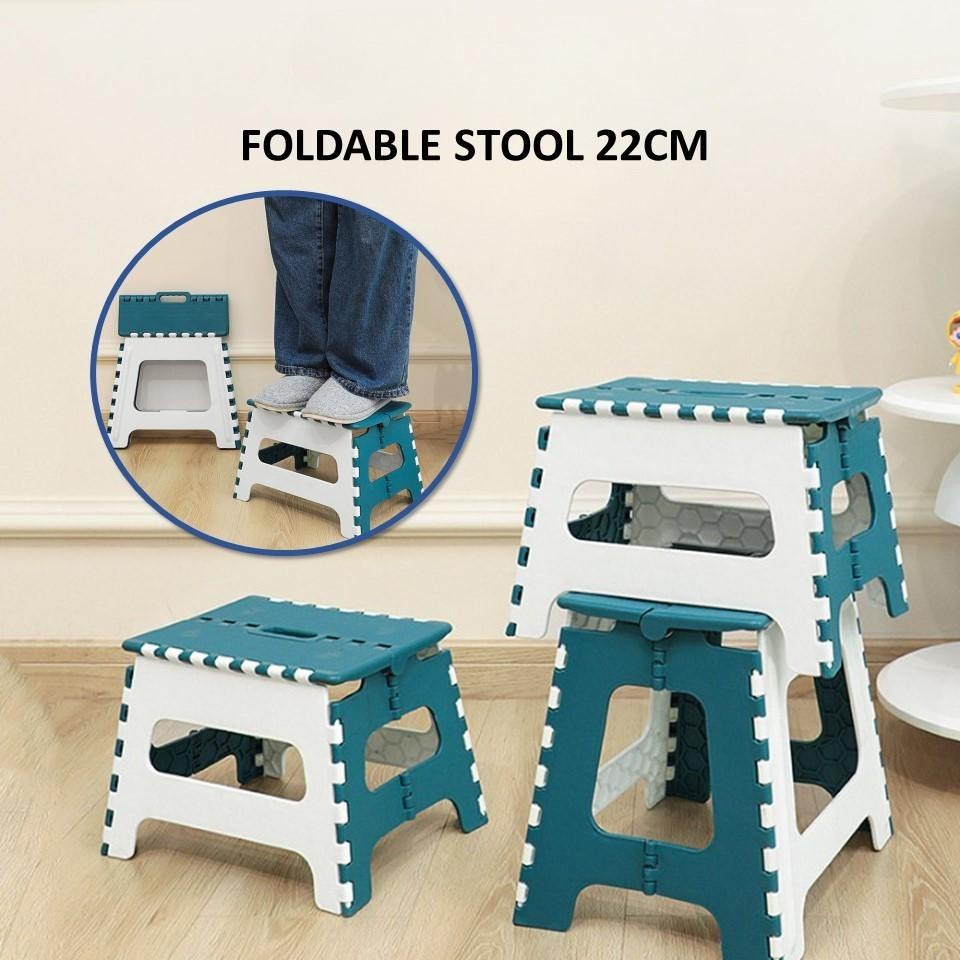 Foldable Portable Step Stool - Kids Stool Plastic Max 100KG Outdoor ...