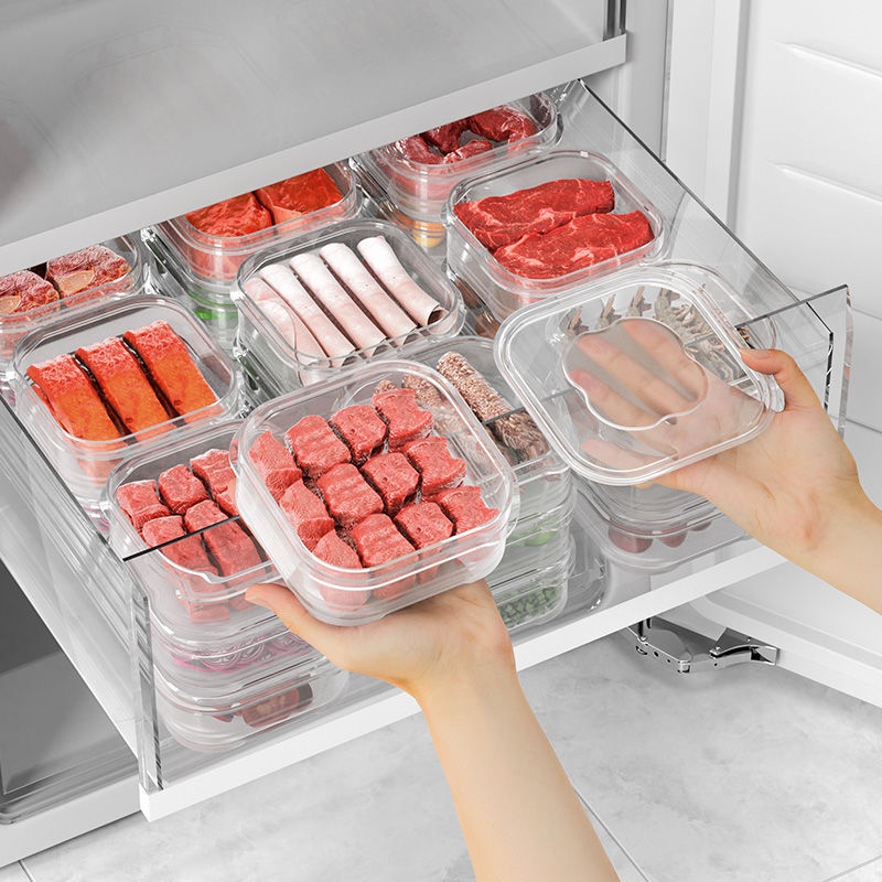 350ml Sealed Fruit Food Storage Box Refrigerator Frozen Meat ...
