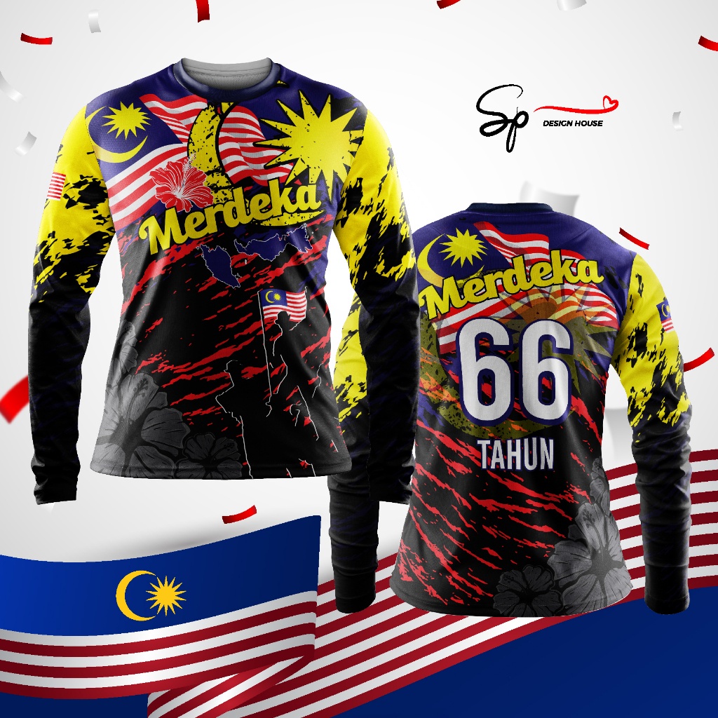 MERDEKA 66 SHIRTS long sleeve (MALAYSIA MERDEKA 66 2023 SPECIAL DESIGN ...