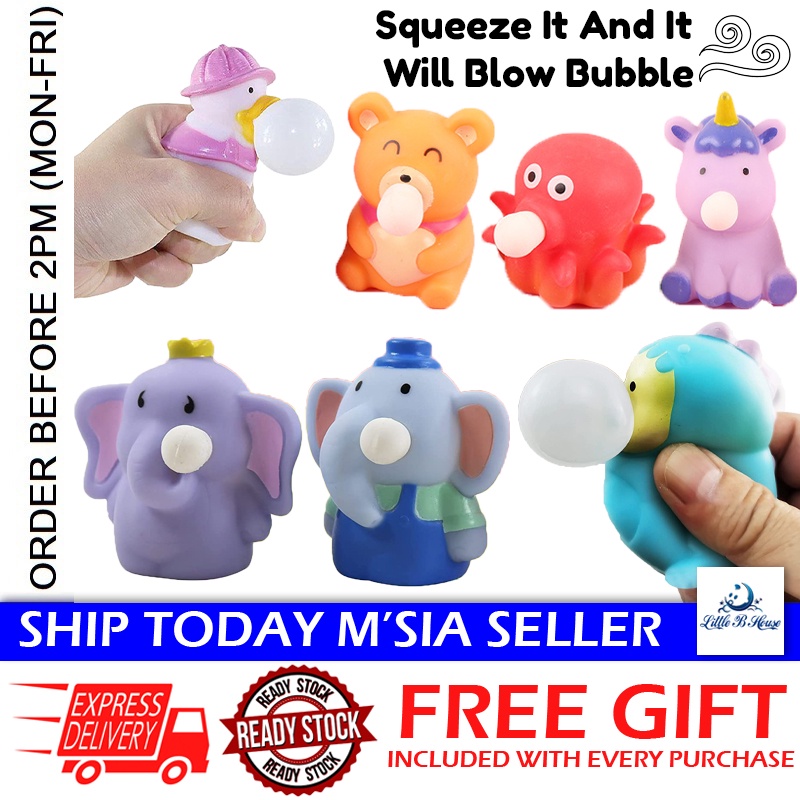 [Little B House] Cute Cartoon Squishy Bubble Fidget Toy Squeezing ...