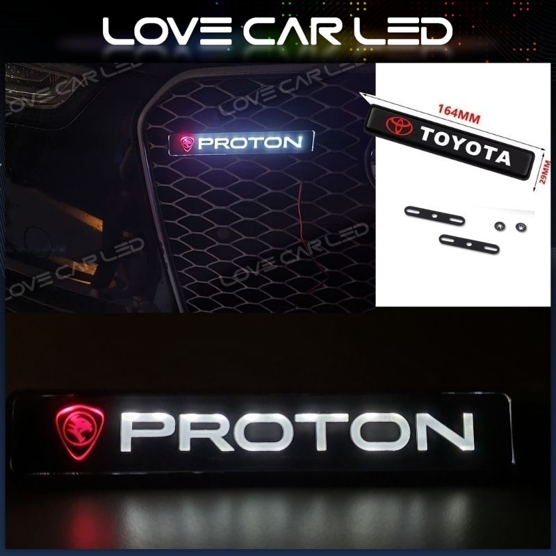 **READYSTOCK** 1PCS CAR STYLING Logo Car Front Hood Grille Emblem LED ...