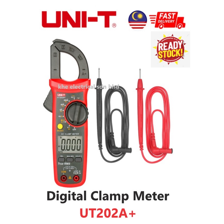 UNI-T UT202A+ AC Digital Clamp Meter 400A-600A | Shopee Malaysia