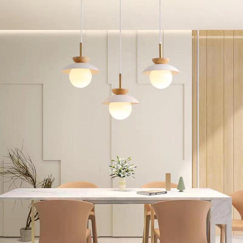 Wooden Ceiling Pendant Light Modern Dining Chandelier Drop Light ...