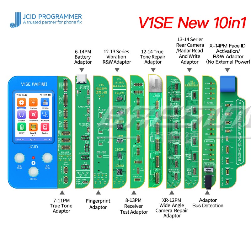 JC V1SE Programmer for IPhone 7 7P 8 8P X XR XS XSMAX 11 12 Mini 13 Pro ...