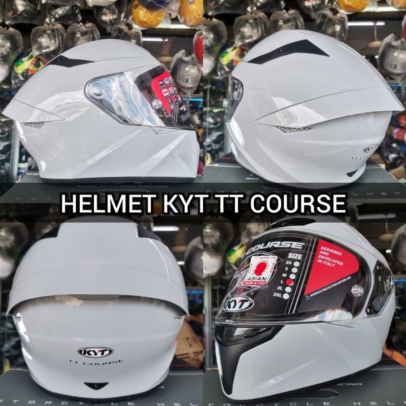 KYT TT COURSE FULL FACE HELMET -ASPHALT GREY | Shopee Malaysia