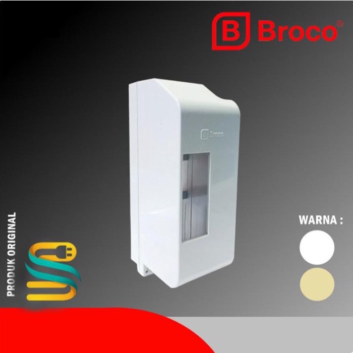 Broco Box MCB 1 Group Outbow Paste 17101 Box MCB 1P OB Gray | Shopee ...