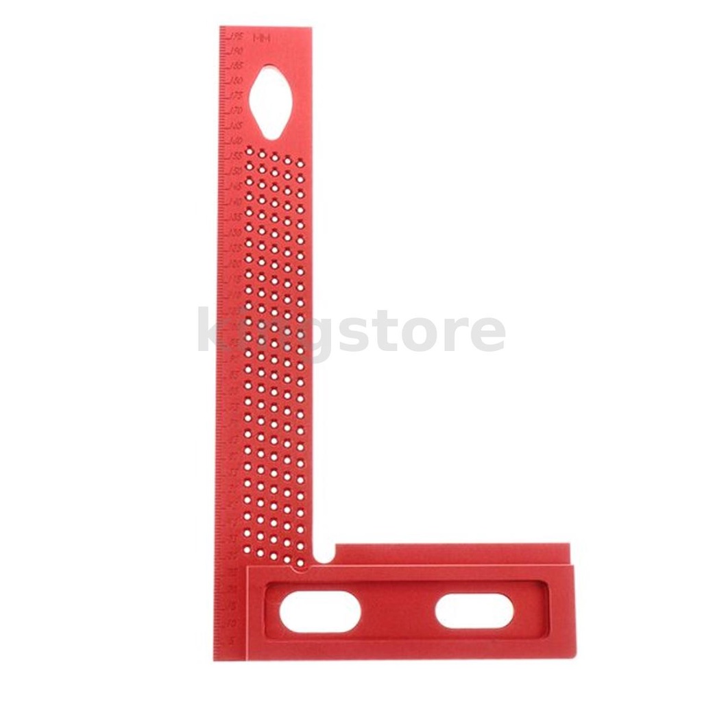 90 Degree Aluminum Alloy Square Ruler with Metric Scale Height Gauge ...