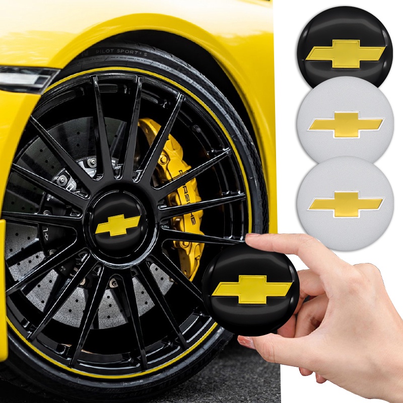 Chevrolet 4pcs 56mm Car Wheel Center Hub Cap Badge Emblem Decal Wheel ...